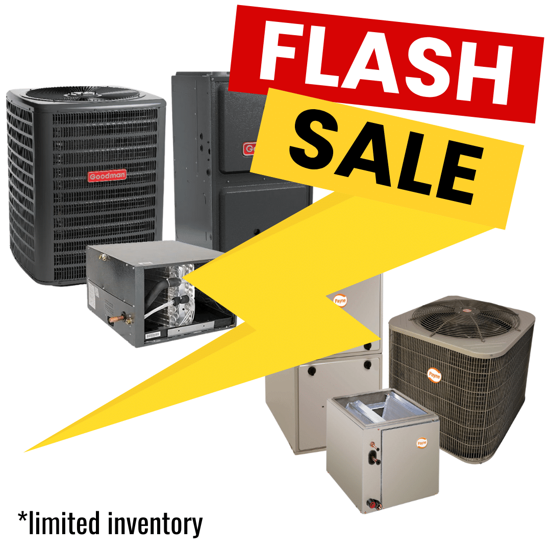 Payne/Goodman 2-Ton AC Unit Cost, Gas Furnace, And Coil With ...